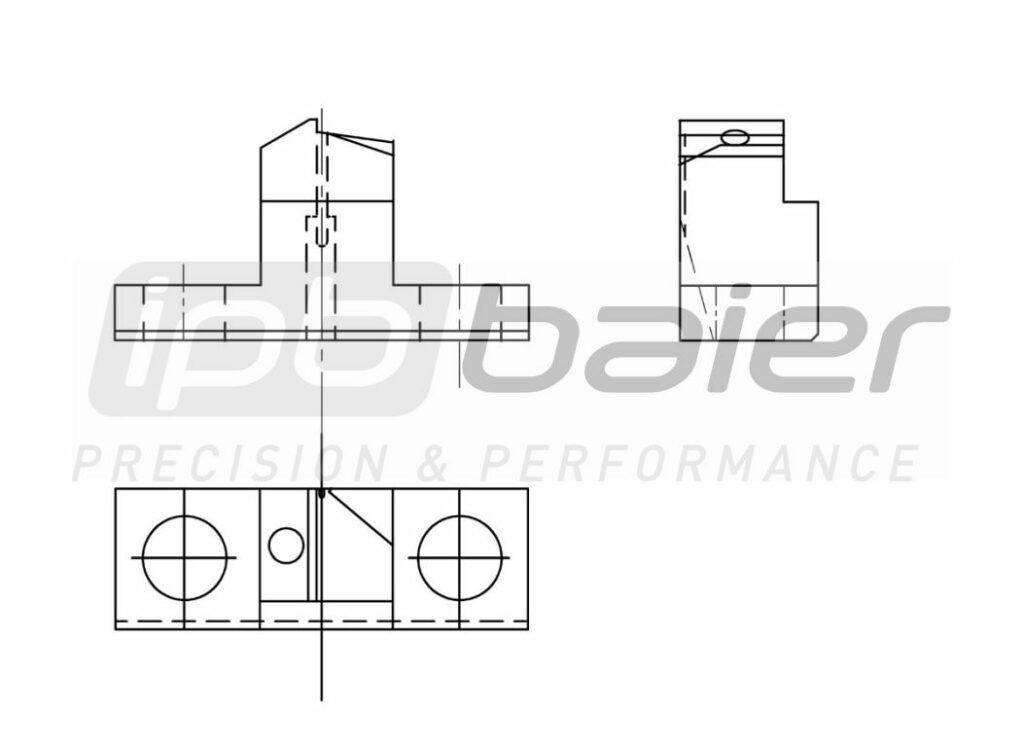 wire guide KBA mod. wire 0,6 mm, incl. one recess, right - Shop IPB Baier