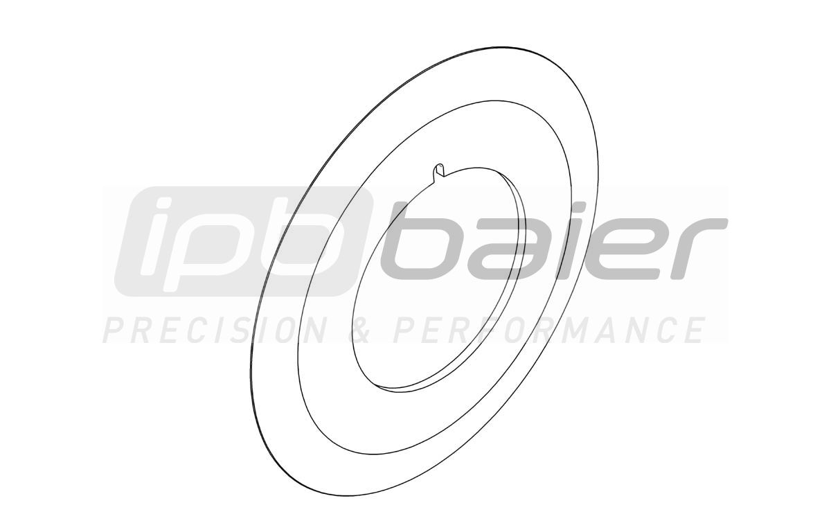 Kreismesser MAN 140/70x3 mm, gewölbt, Nute, E-Fase - Shop IPB Baier